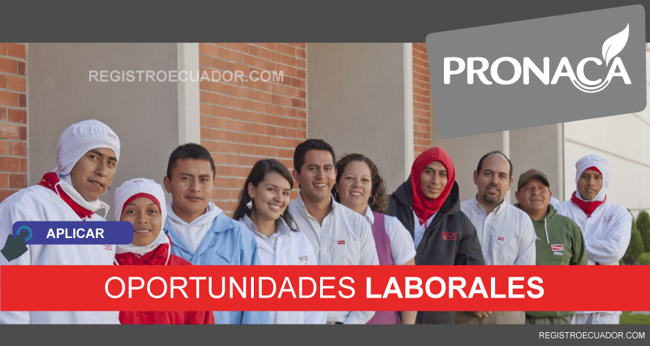 🥇 【 Oferta de Trabajo Online PRONACA 2021 - Recursos Humanos 】 ️