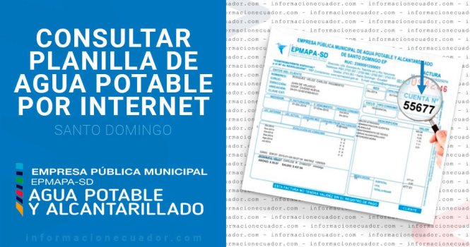 🥇 【 Consultar la ficha técnica de agua potable EMAPPA-SD Santo Domingo 】 ️